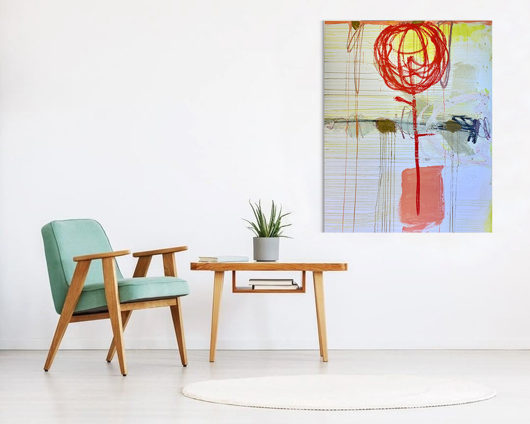 Abstract Art | Laura Roebuck | Paintings for Sale | Poet and the Bench